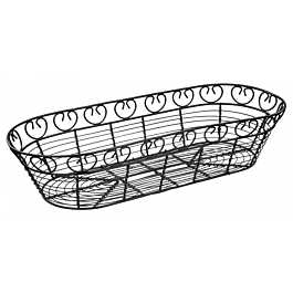 Winco WBKG-15 Oblong Wire Bread/Fruit Basket, 15" x 6-1/4" x 3 ...